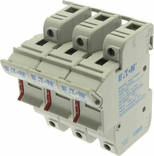 BUSSMANN CH143DU Держатель-разъединитель предохранителей 14x51мм, 3П, 50А, 690В AC, на DIN рейку, 1шт