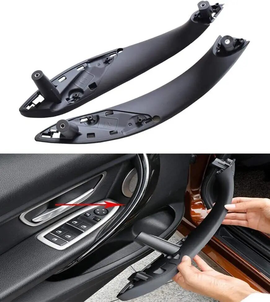 Черная внутренняя дверная ручка запасная часть для BMW F30 F31 F32 F33 F34 F36 F80 F82 Left Rear