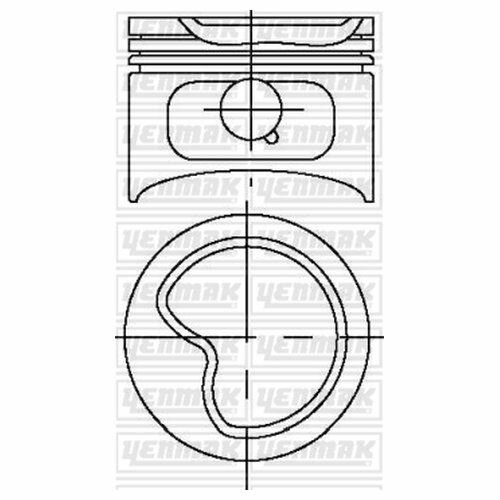 Поршень двс с кольцами Yenmak 3103646000 для Mercedes COUPE C124 C124, E-CLASS S124, W124, KOMBI TMODEL S124 S124,