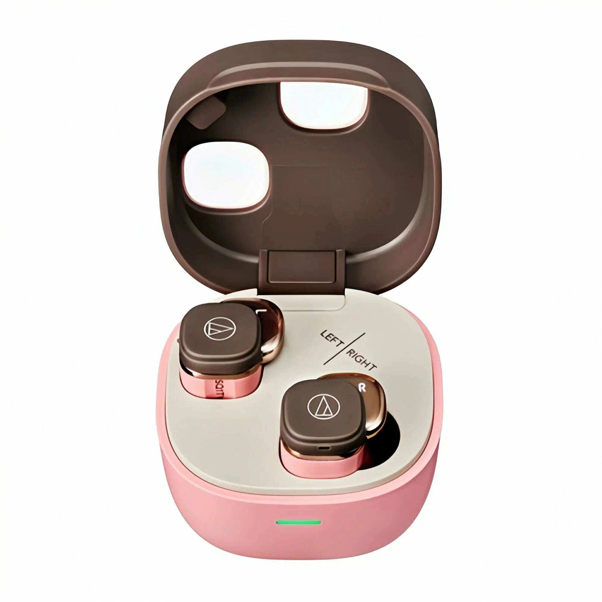 Беспроводные Bluetooth наушники Audio-technica ATH-SQ1TW2 Gen 2, Новое-оригинал, Pink Brown
