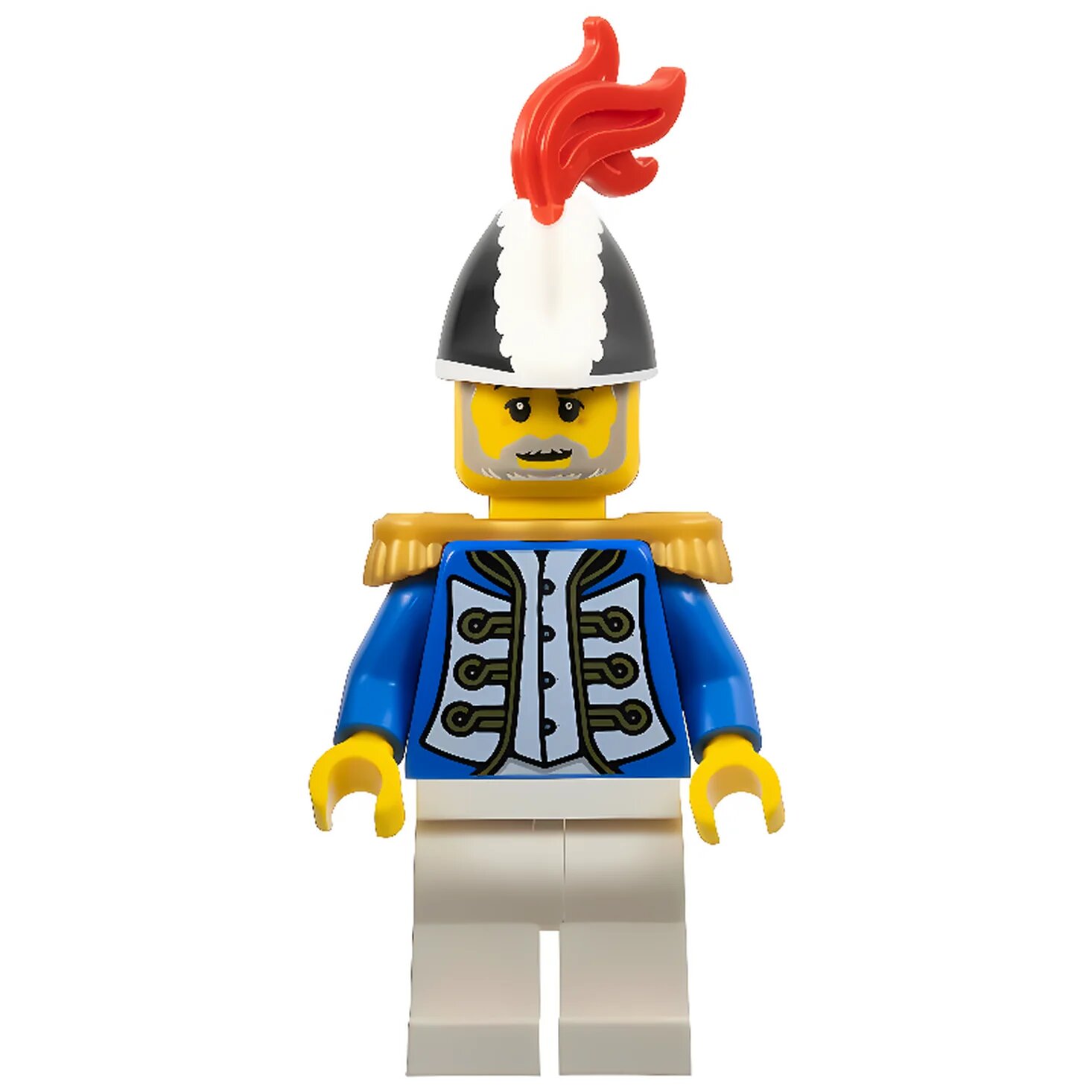 Минифигурка Lego Pirates Imperial Soldier IV - Governor, Male, Black and White Bicorne, Red Plume, Gold Epaulettes pi191 N