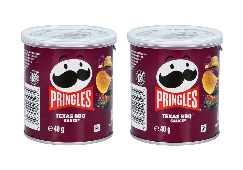 Картофельные чипсы Pringles Texas BBQ Sauce / Чипсы Принглс Барбекю Техас, 2 шт. по 40 грамм