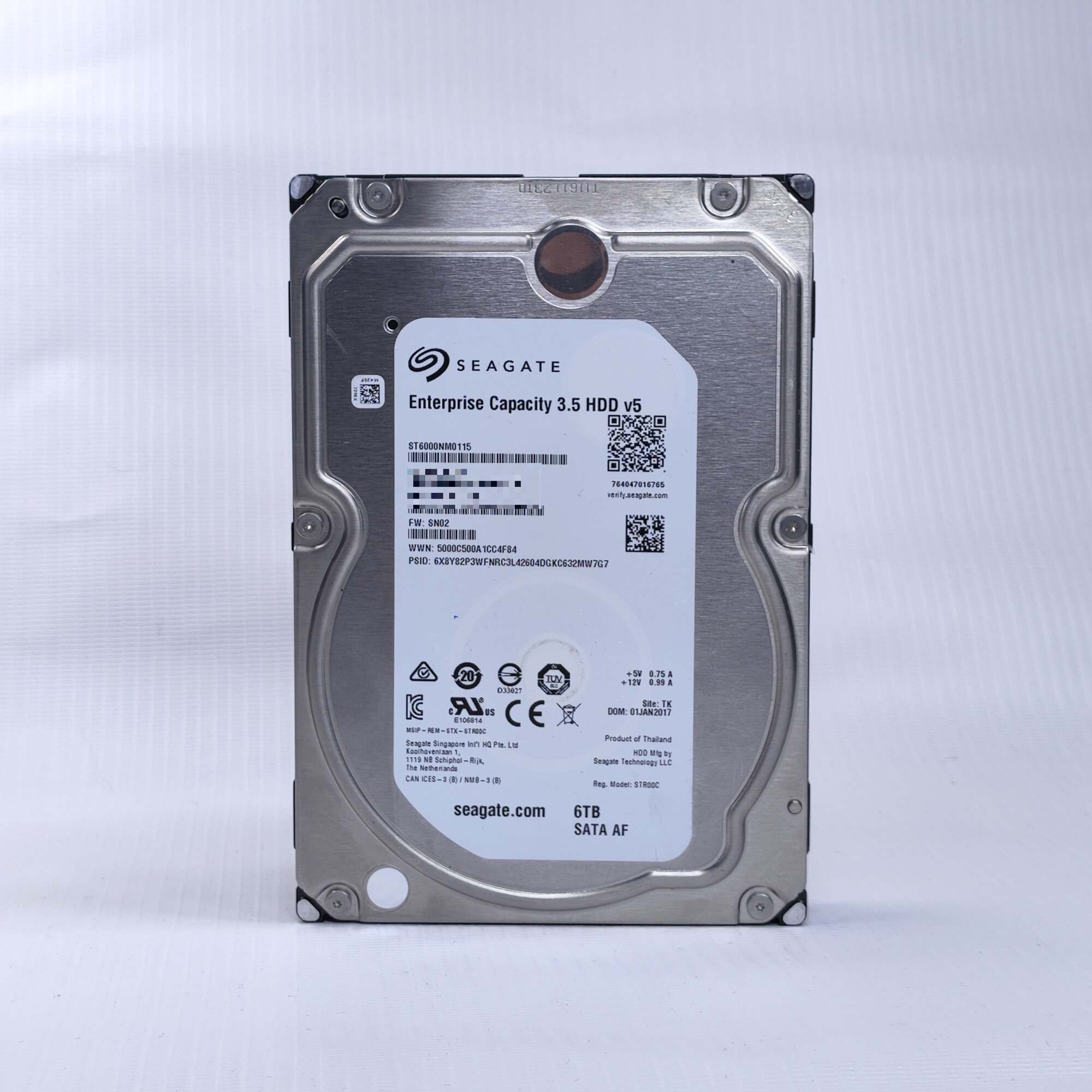 Внутренний жесткий диск Seagate Enterprise Capacity 6tb OEM 7200rpm, 256mb ST6000NM0115 (без упаковки)