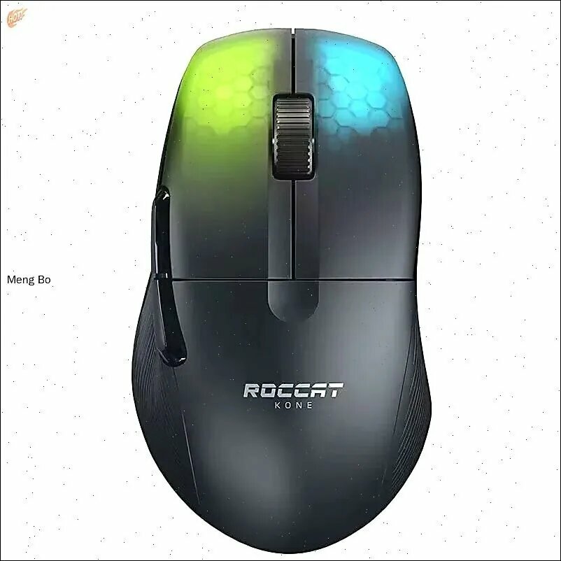 Мышь беспроводная KONE PRO AIR Проводной USB+2.4G 19000DPI 400 IPS, черный матовый
