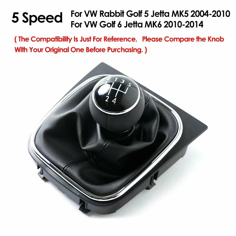 Ручка переключения передач с кожаным чехлом для Volkswagen Golf 5 V Golf 6 для VW Jetta MK6 MK5 R32 2004-2014, автомобильные аксессуары