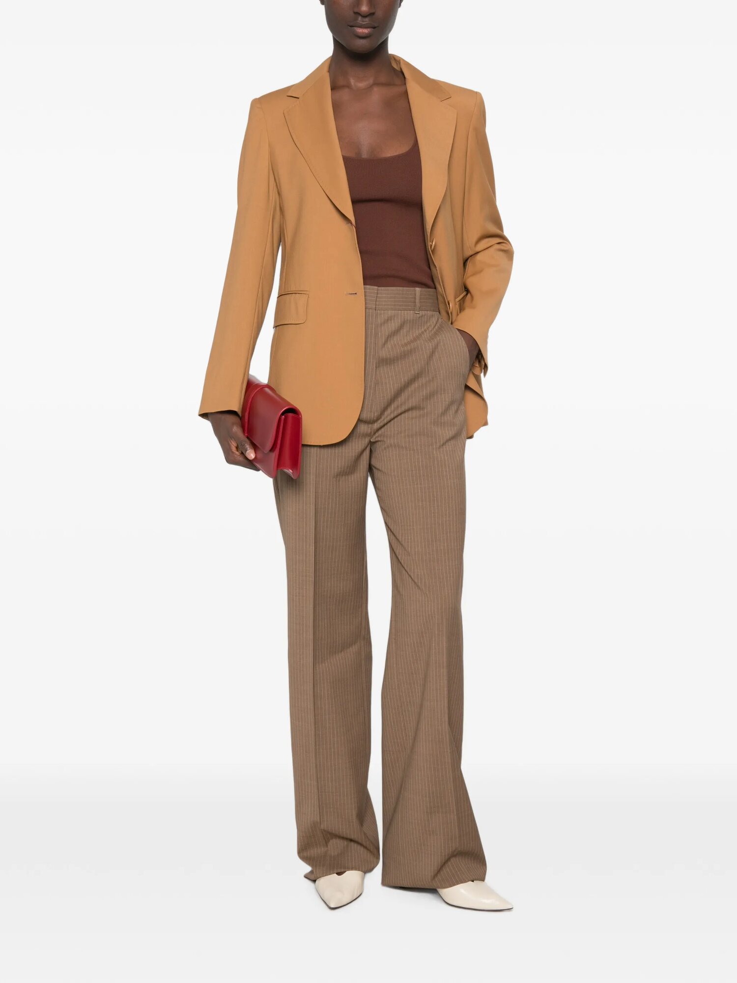 Пиджак Max Mara Single-breasted notched-lapels blazer, размер 42, разноцветный — фото 1