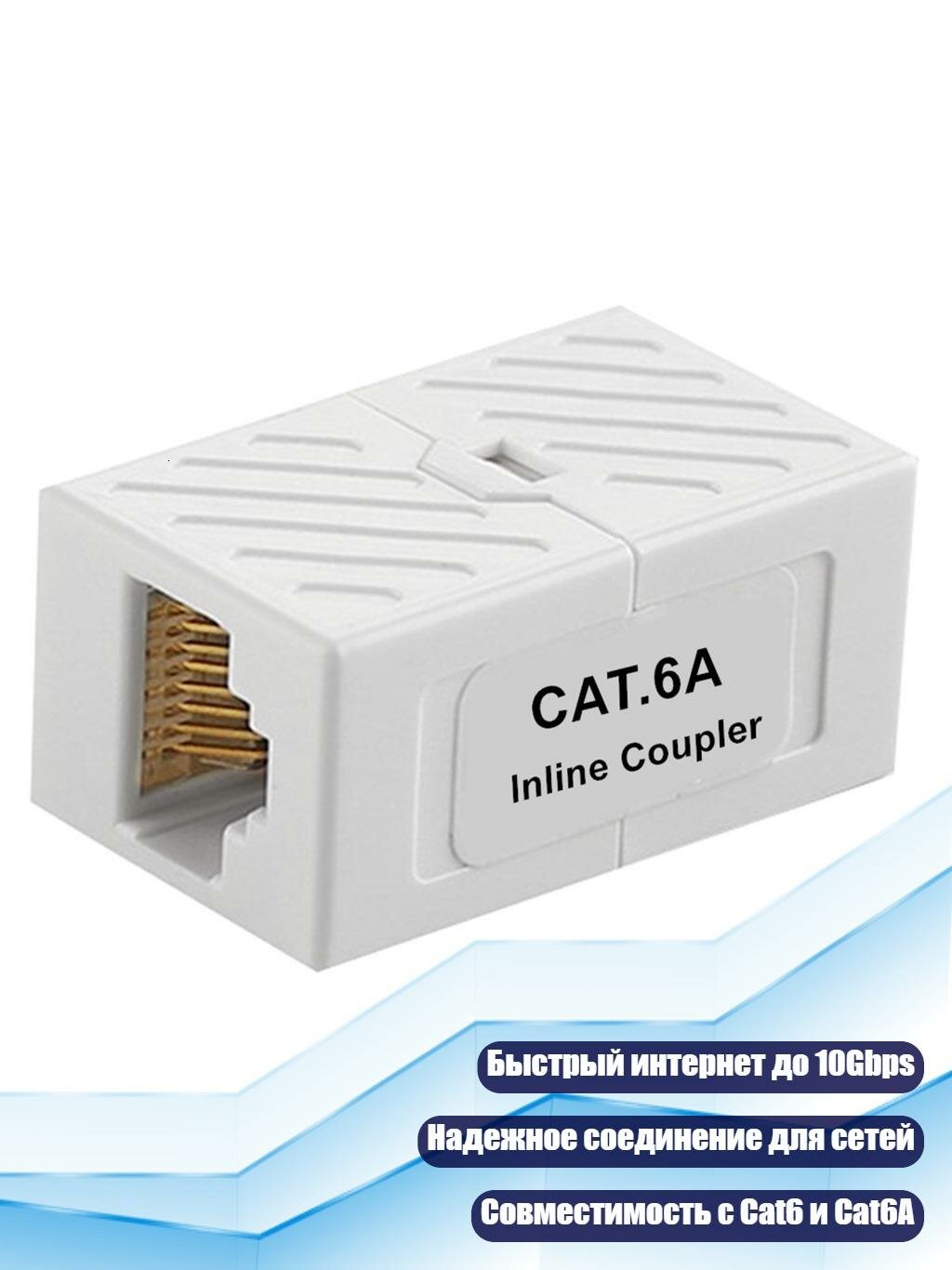 Удлинитель RJ45 Cat6/Cat6A, CAT6A