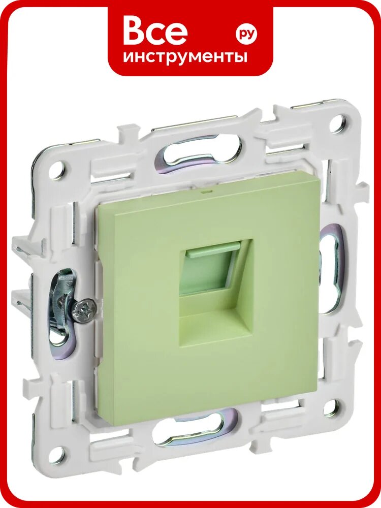 Розетка компьютерная IEK SKANDY RJ45 кат.6 SK-K02M мятный SK-K10-2-K06