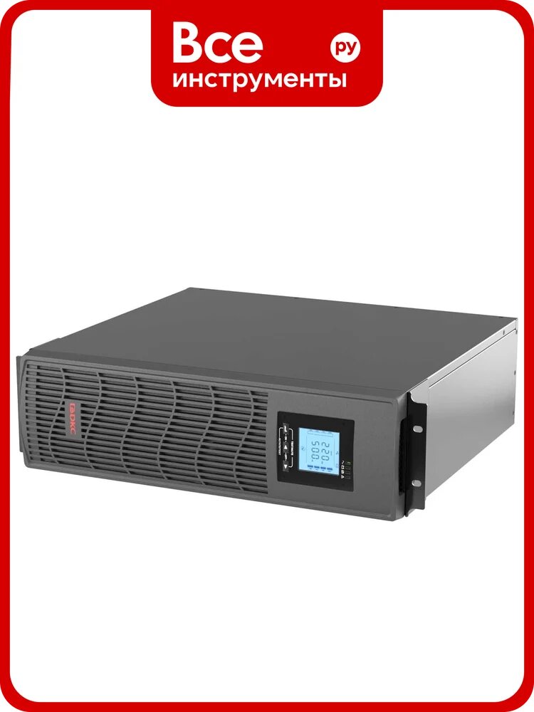 Линейно интерактивный ИБП DKC Info Rackmount Pro,3000 ВА/2400 Вт,1/1, USB, RJ45, 6xIEC C13, Rack 3U, SNMP/AS400 sl INFORPRO3000IN