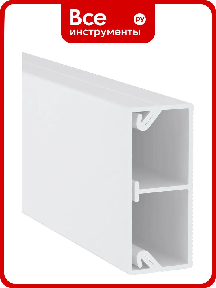 Кабель-канал DKC TMC 40/2x17 дл.2м 00305DIY, 2 х 17 мм, из двух, из прочного ПВХ, высокая защита, магистральный тип