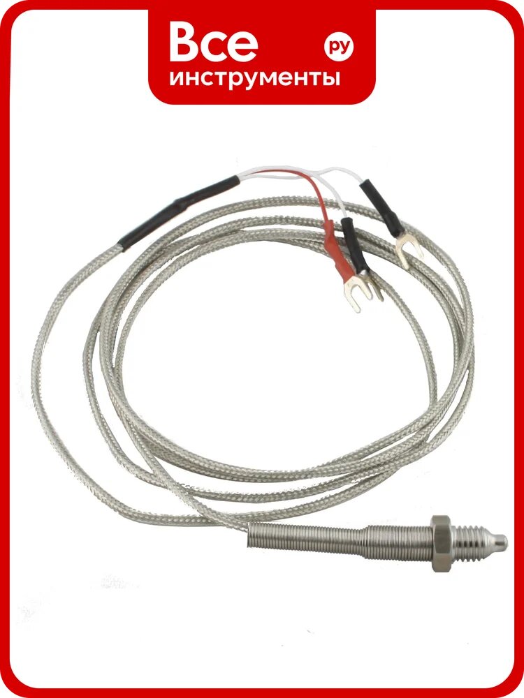 Датчик температуры INNOCONT TS-W-V-Pt100-1,5-M10x1,5, с кабелем, 1,5 м, металл