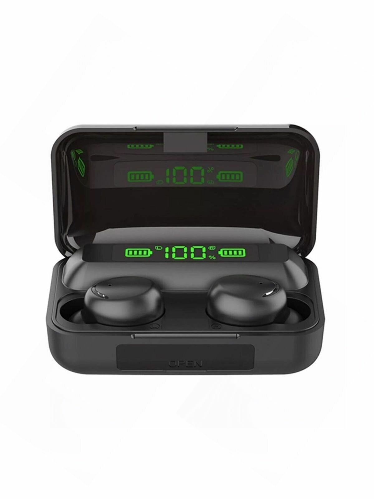 SEASONMART Наушники беспроводные с микрофоном, Bluetooth, USB Type-C, черный