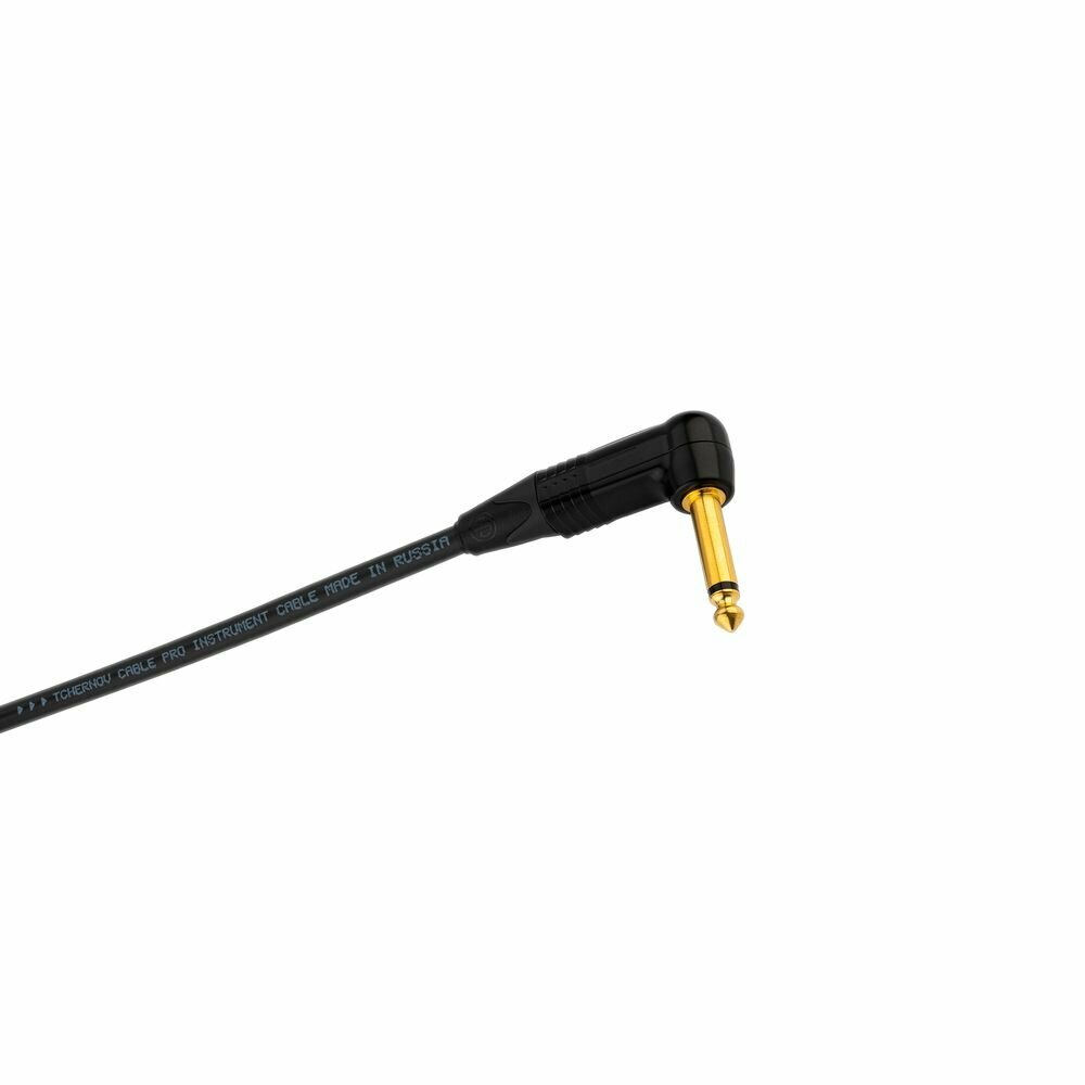 Широкополосный коаксиальный кабель Tchernov Cable Pro Instrument Cable Right Angle Jack/Jack 3.1 м