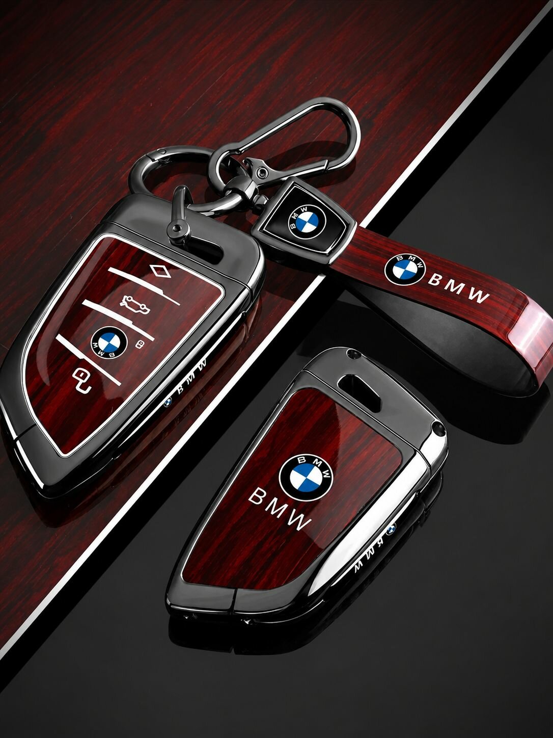 Чехол для ключа BMW Premium / Чехол для ключа БМВ G20 G30 G11 F15 F16 G01 G02 F48 X1 X4 X5 X6 X7 1 2 3 4 5 6 7 серия — фото 1