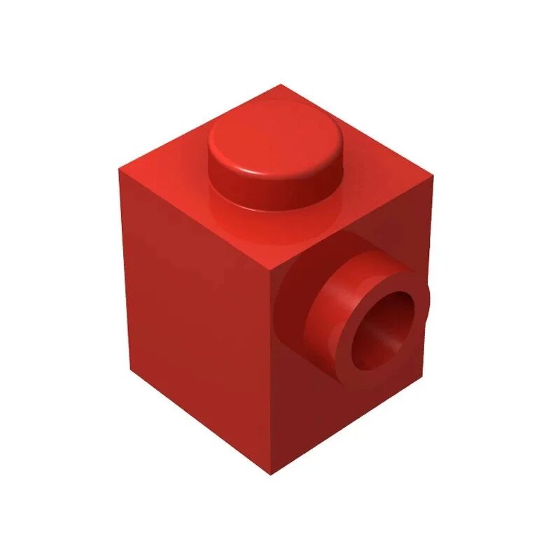 Alibricks строительные блоки 1x1 Красный, red