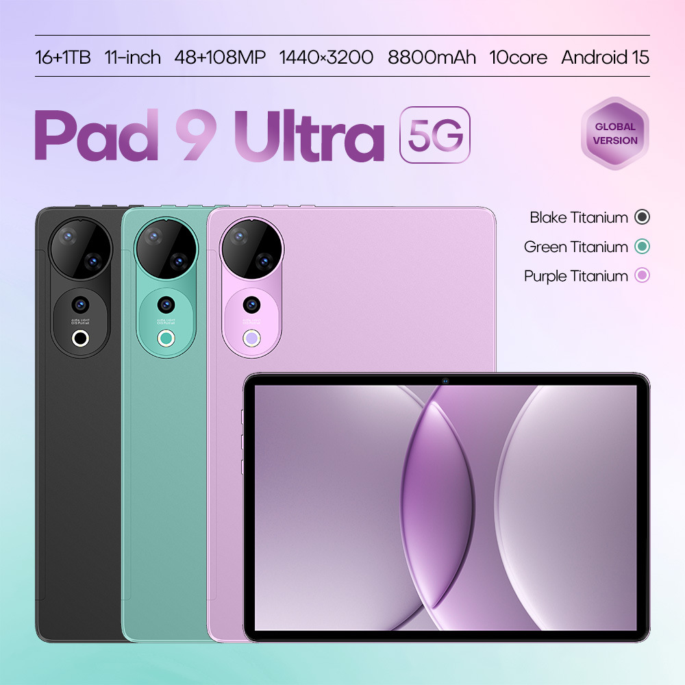 Планшет Pad 9, 8GB, 1TB, 10", экран 2K, ОС Android 15, камера 108MP — фото 1