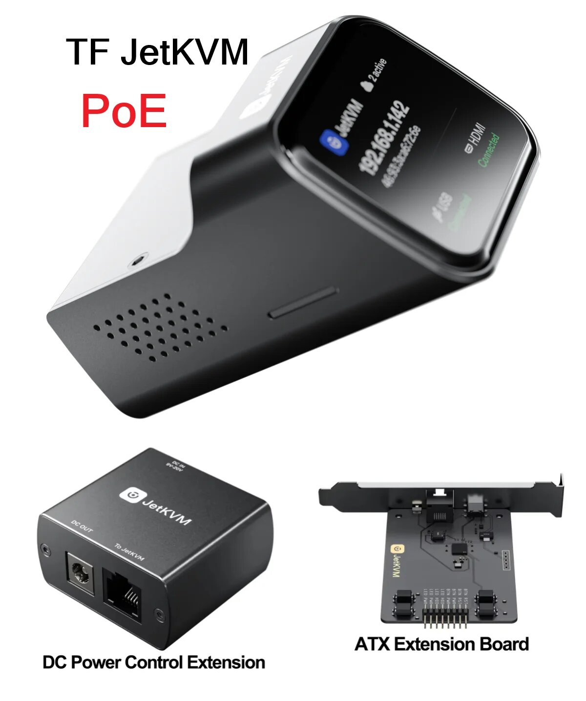 JetKVM IP-KVM PoE версия для удаленного управления компьютером