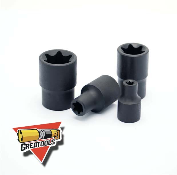 Головка Е5 (TORX, звезда) 1/4" ударная L-24мм Greatools