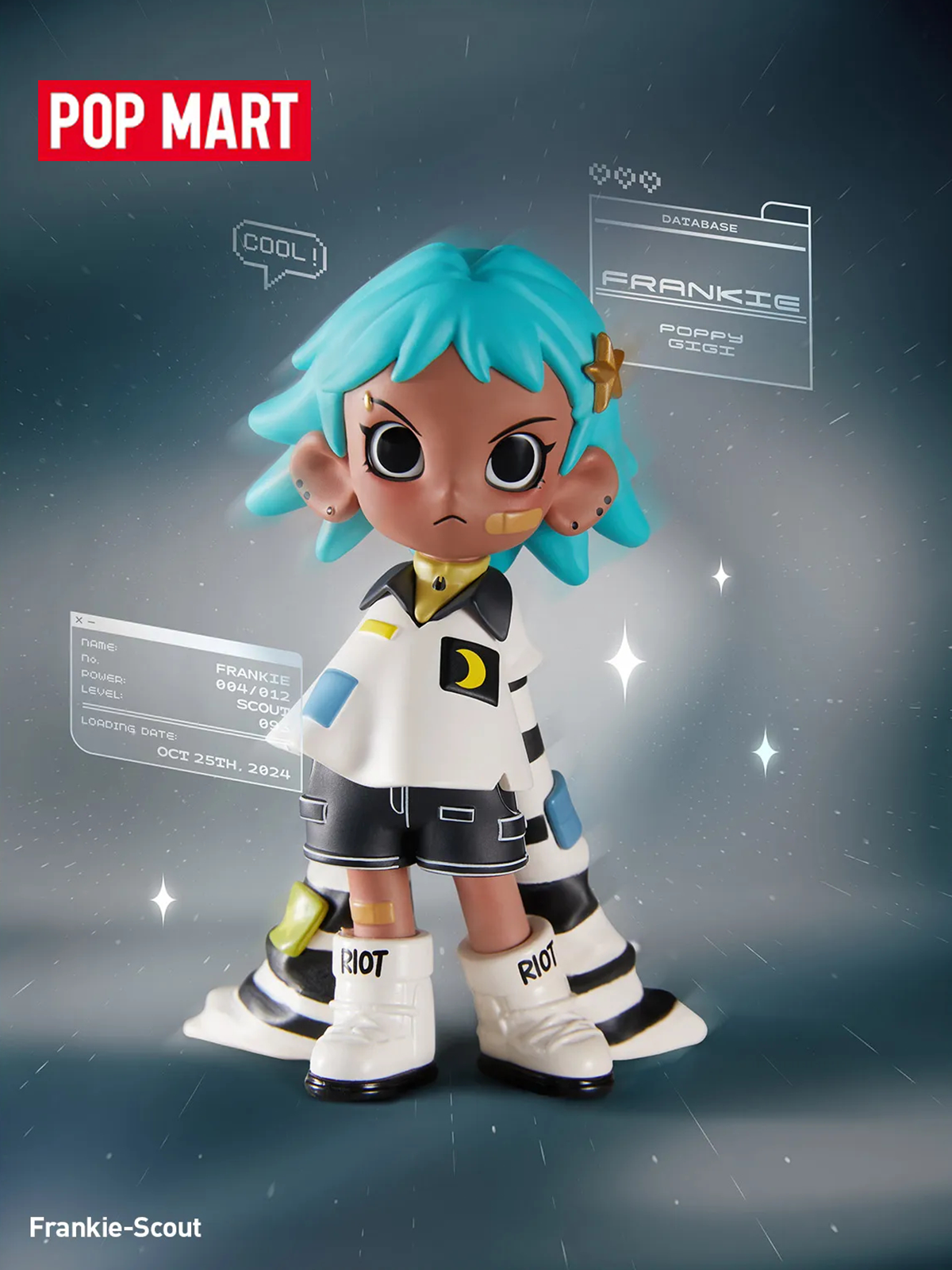 Коллекционная фигурка Слепая коробка POP MART Lil Peach Riot Loading Series Figures-Frankie Scout