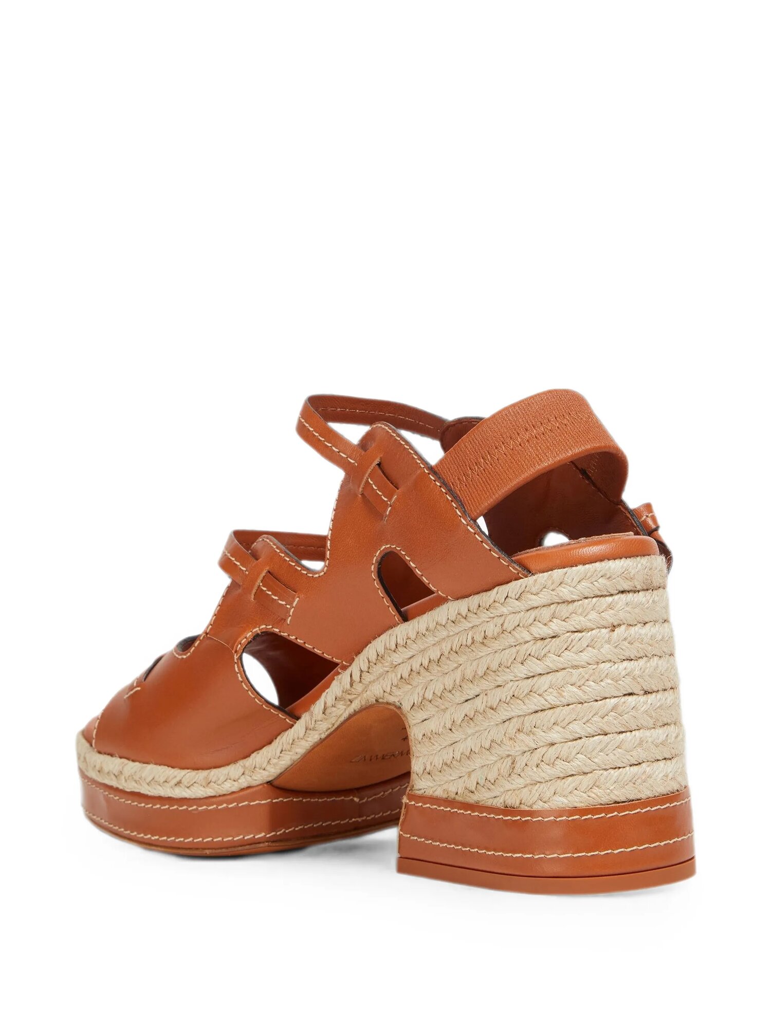 Босоножки ZIMMERMANN Topstitched espadrille sandals, размер 40 — фото 1