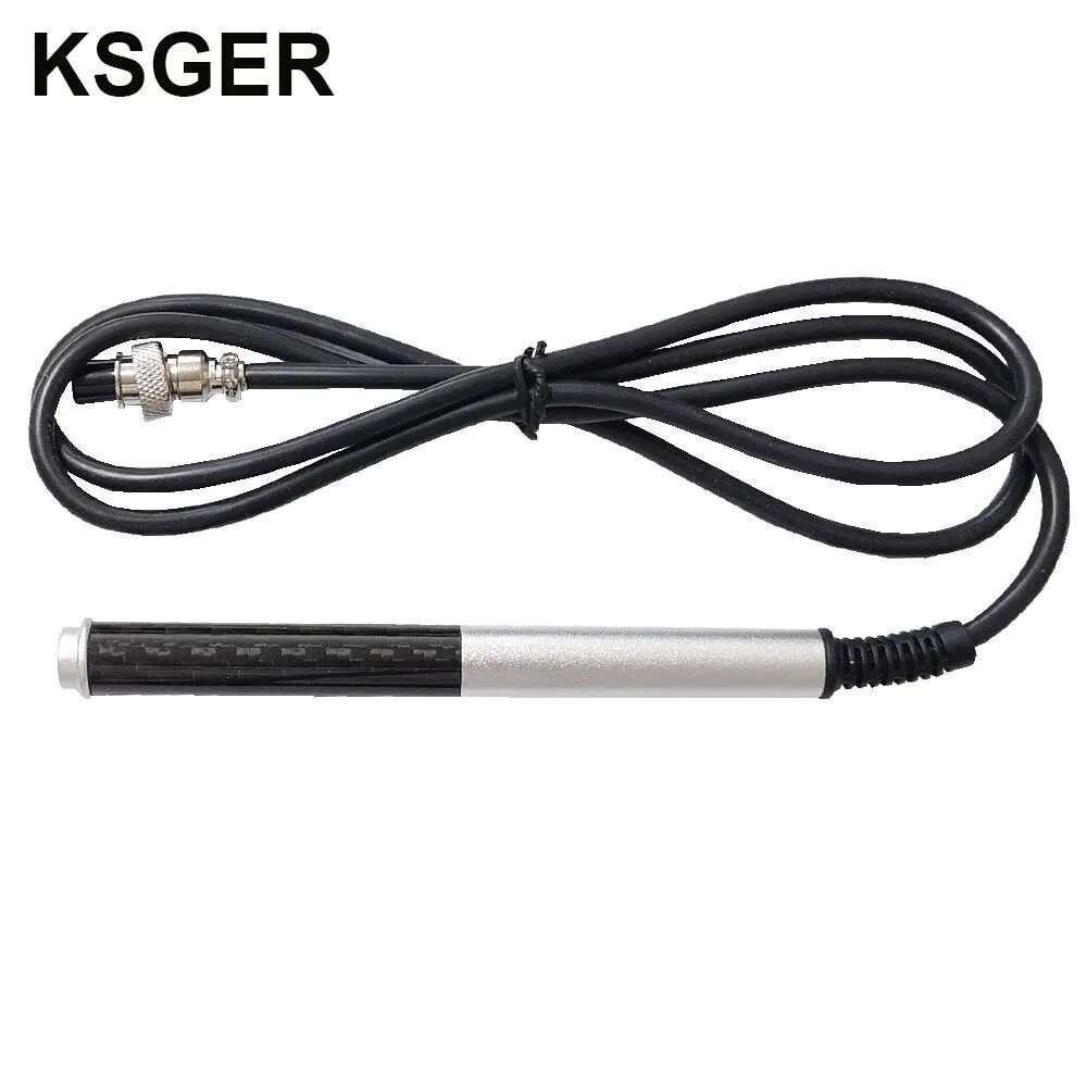 KSGER T12 Алюминиевый сплав FX9501 рукоятка из углеродного волокна для электрического инструмента с ручкой на станции STM32 OLED