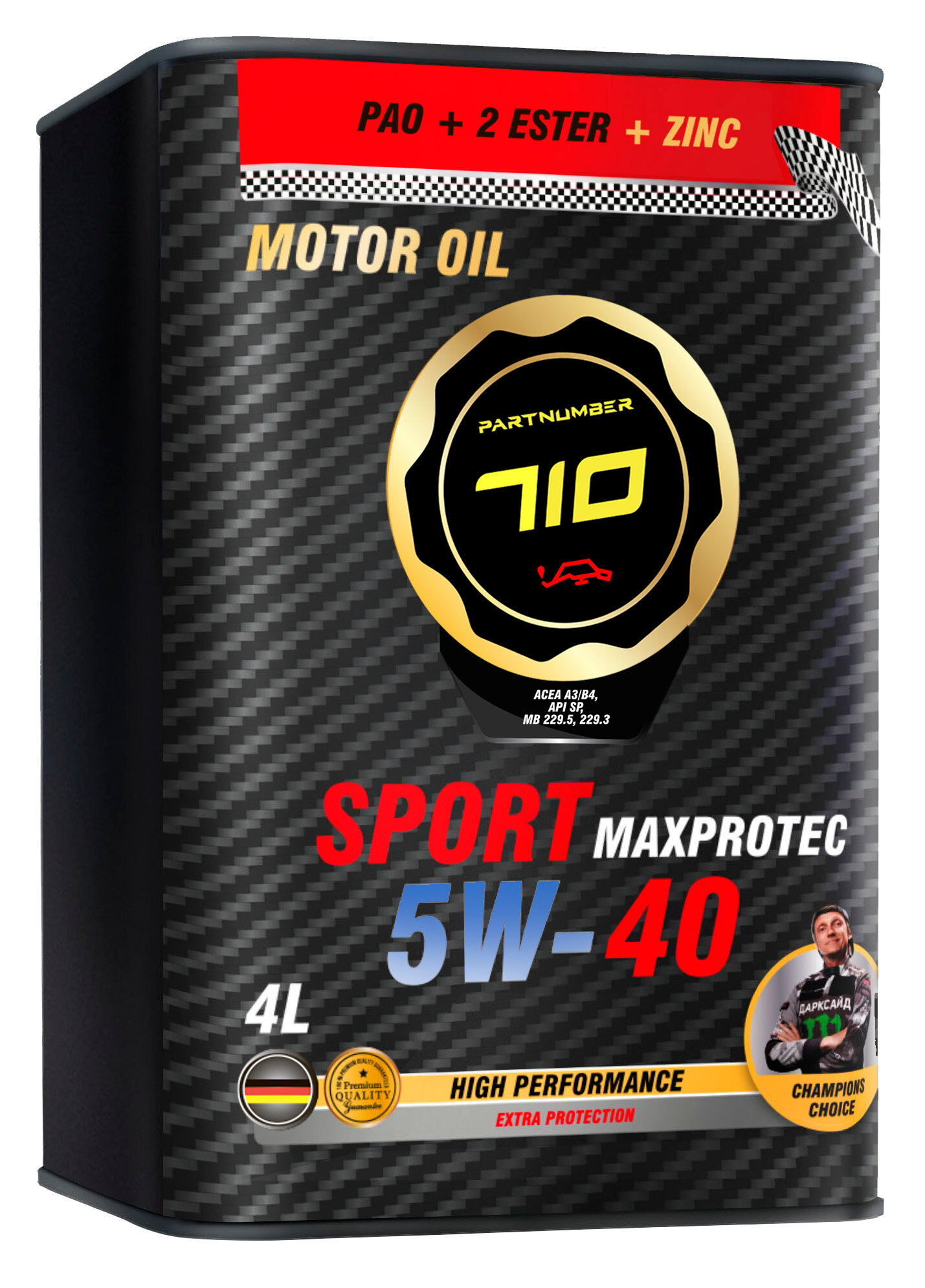 PARTNUMBER 710 SPORT 5W-40 Масло моторное, Синтетическое, 4 л