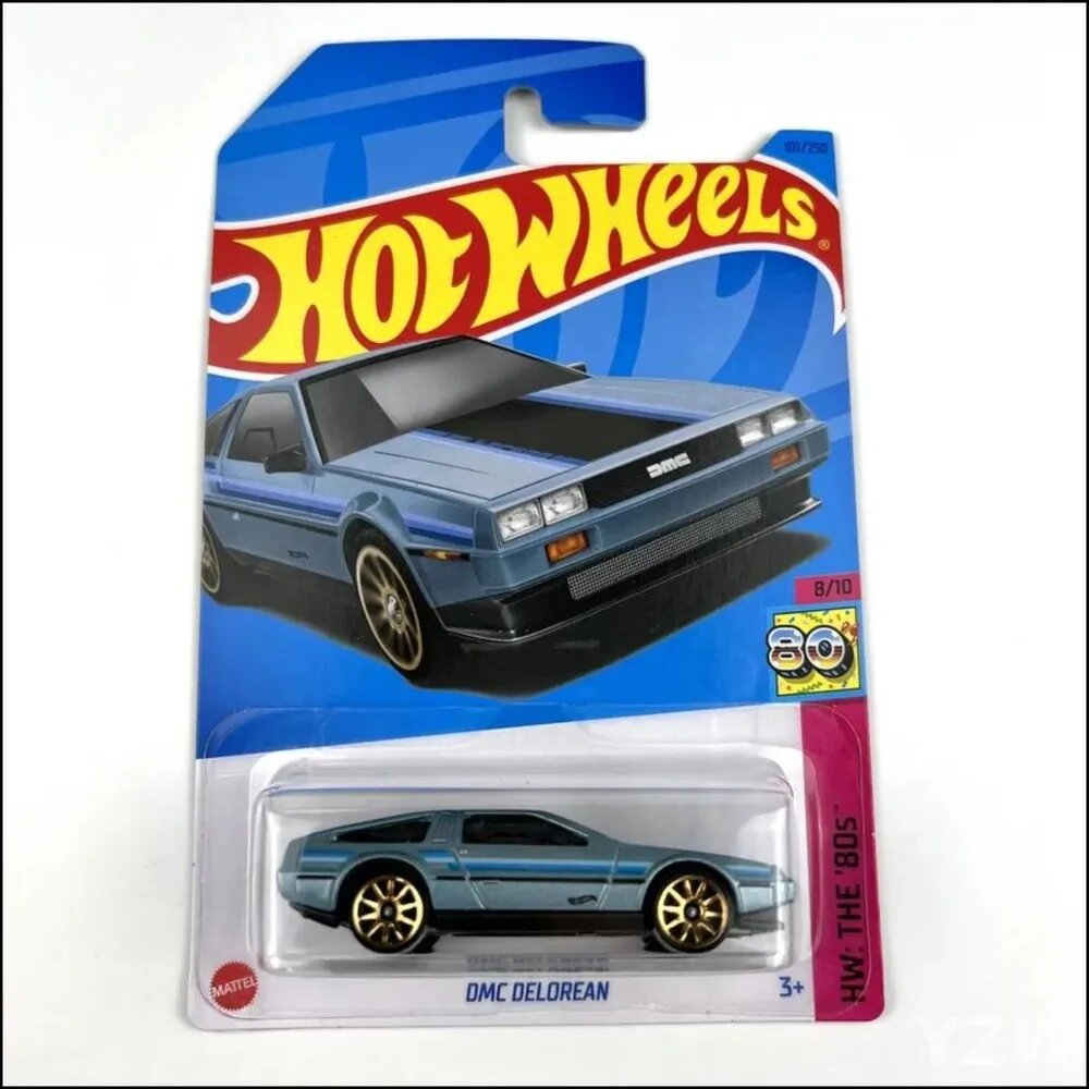 Машинка Hot Wheels 1/64 Car model DMC DELOREAN HW THE '80S