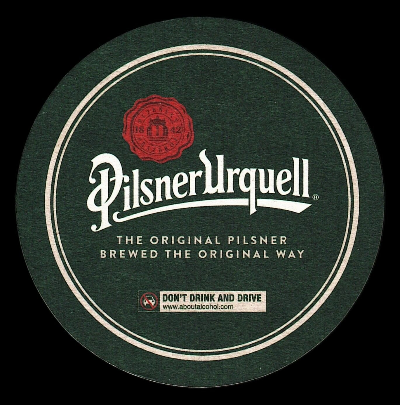 Бирдекель (костер) Pilsner Urquell Brewed The Original Way Чехия (подставка под пивной бокал)