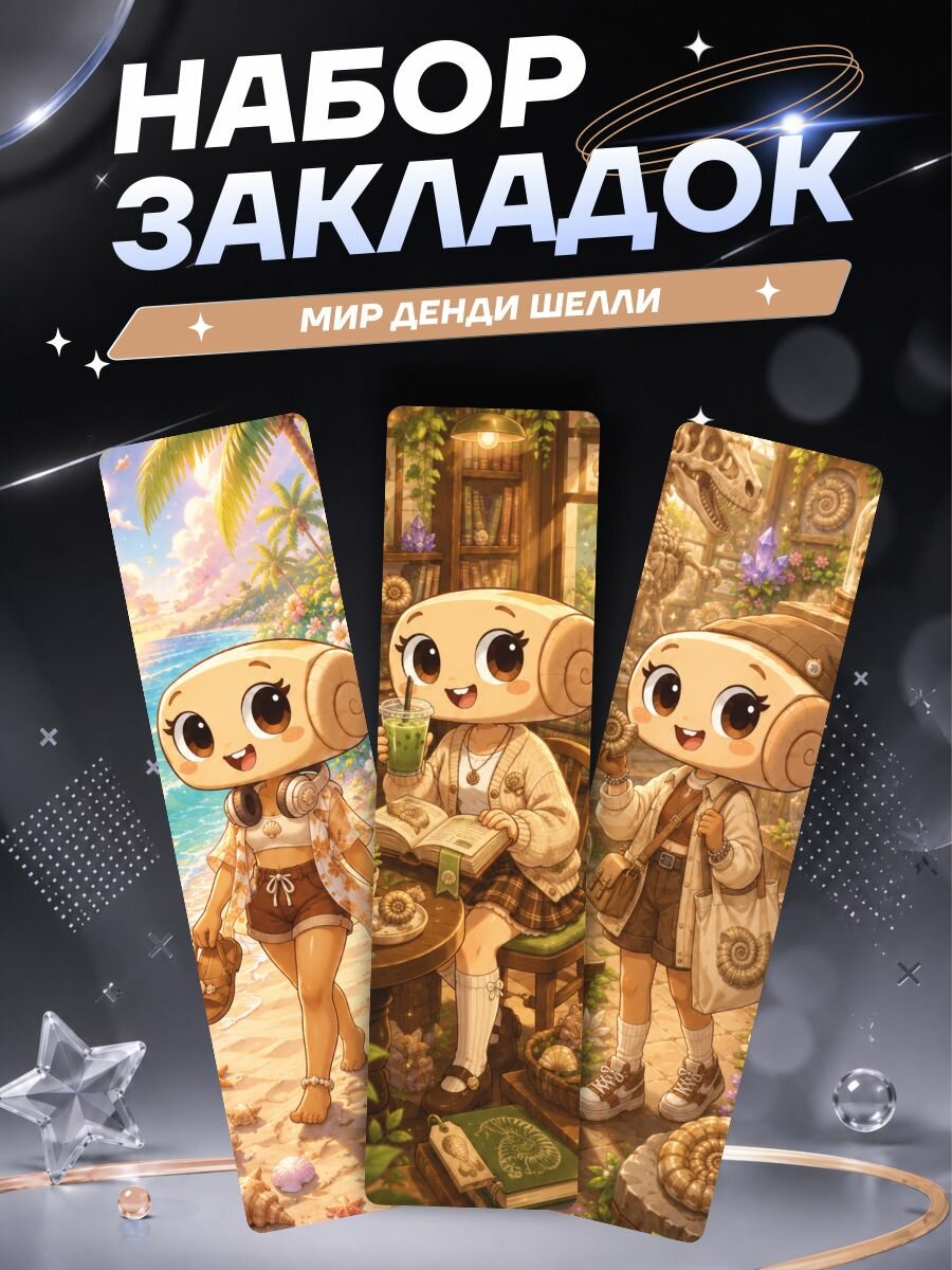 Закладки для книг и учебников Мир Денди Шелли Roblox
