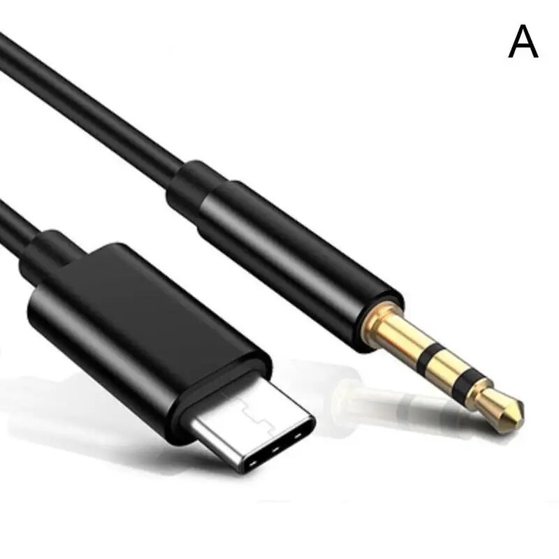 Аудиокабель USB Type-C на 3.5 мм Aux, черный