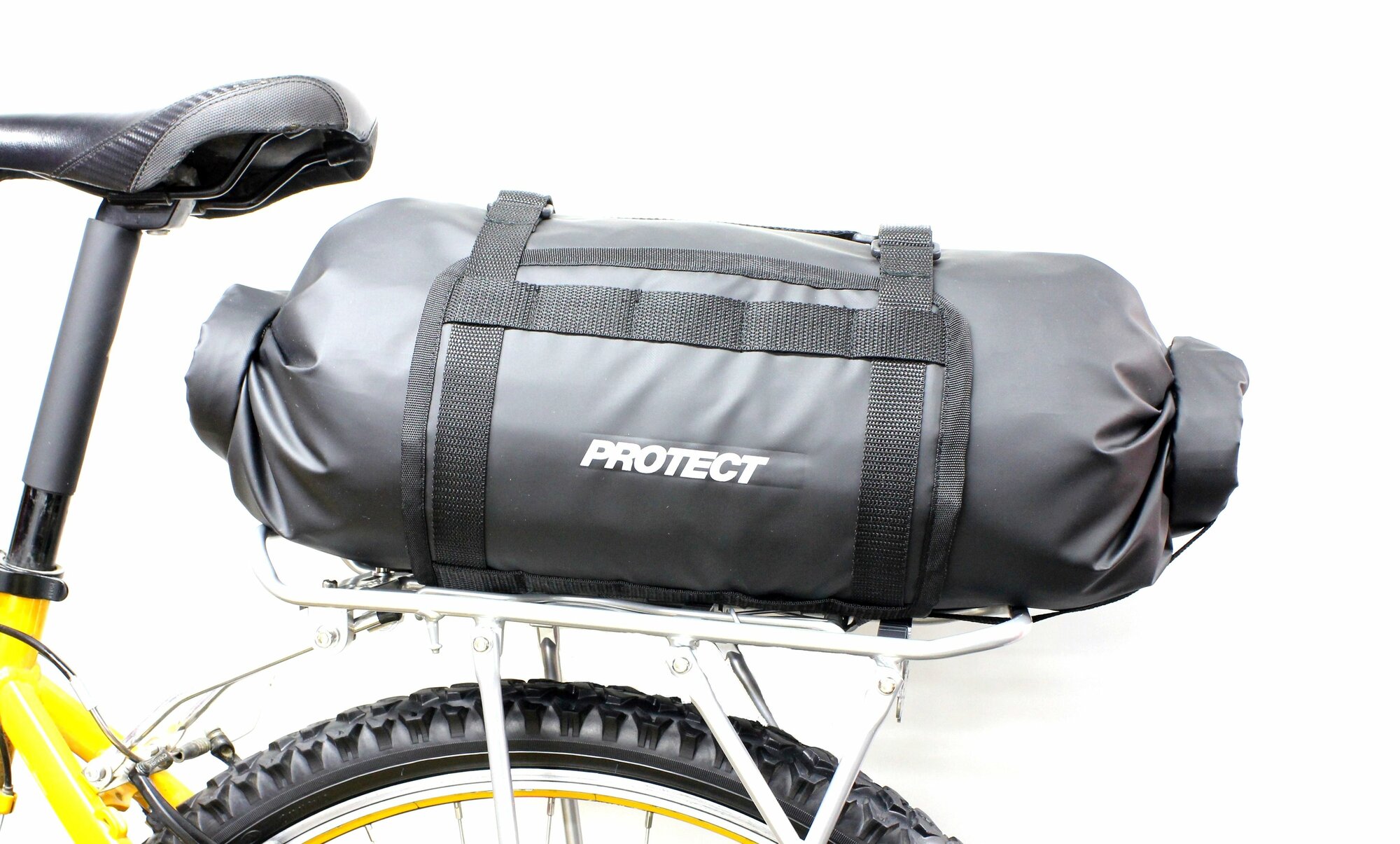 Велосумка на багажник до 17 литров, серия Bikepacking, цвет черный, PROTECT