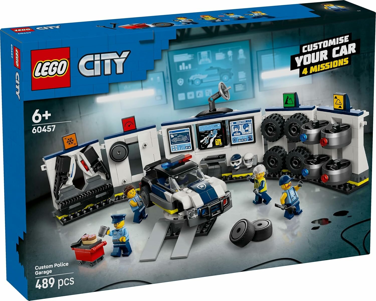 Конструктор LEGO City 60457 Гараж для полицейской машины, 489 деталей