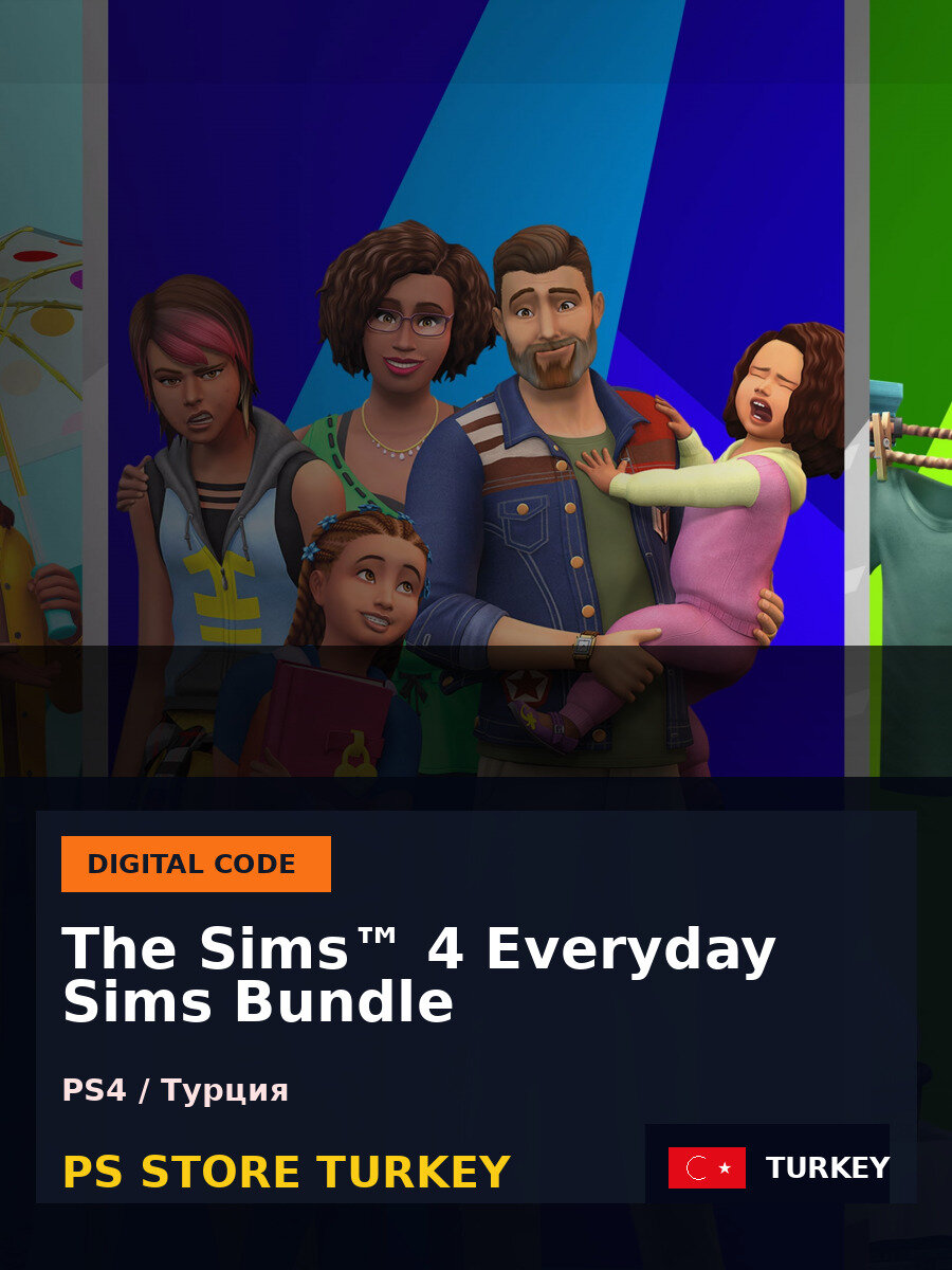 The Sims™ 4 Everyday Sims Bundle PS4 — PlayStation Store Турция, цифровая версия