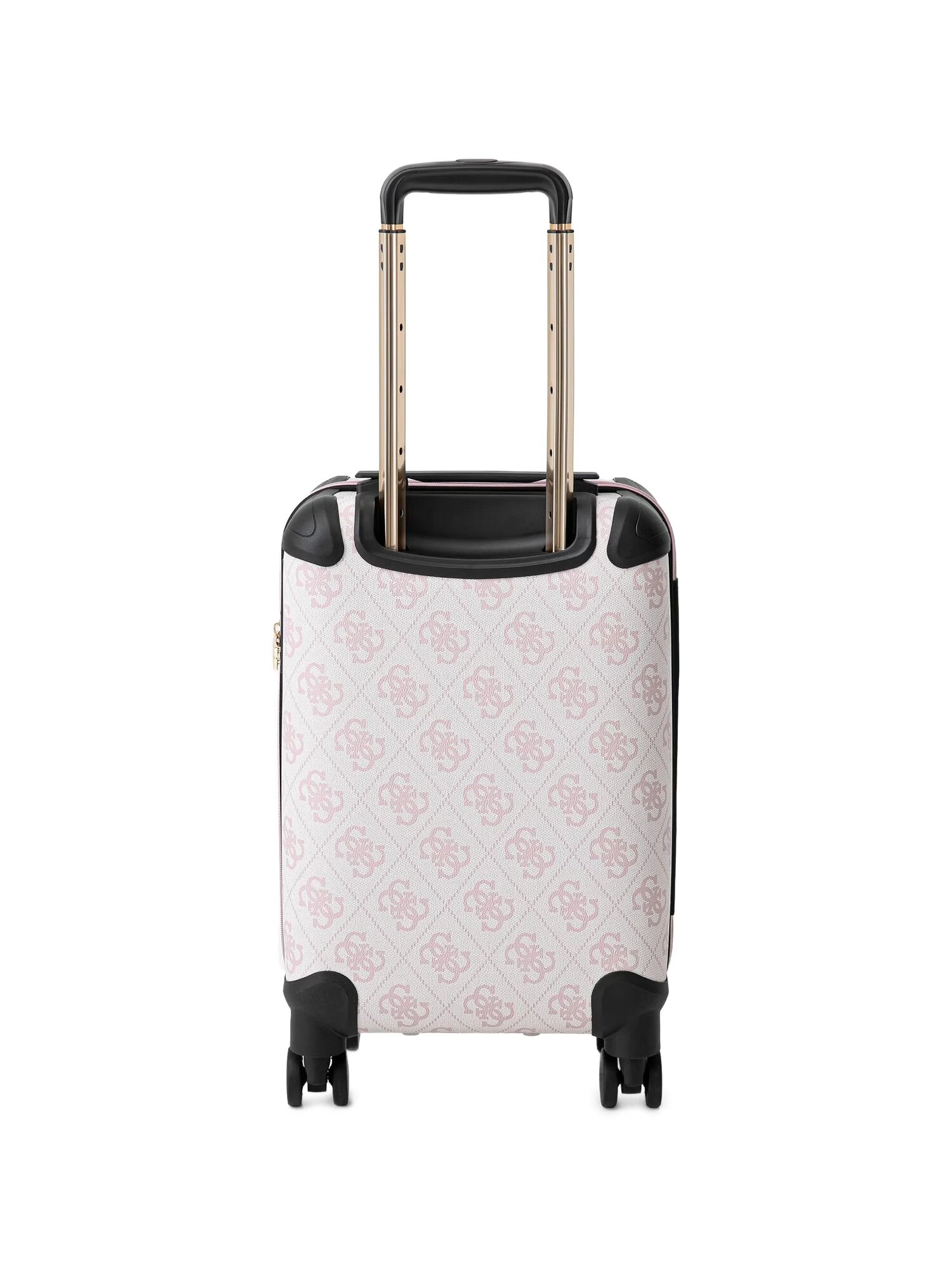 Сумка GUESS Berta monogram-print logo-plaque suitcase, бежевый/белый — фото 1