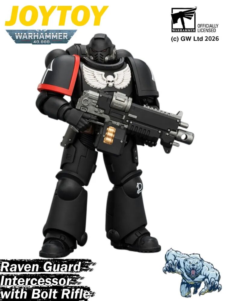 JOYTOY warhammer 40000 Intercessor with Rifle, Bolt Pistol and Chainsword 1/18 nодаpок коллекция игрушек