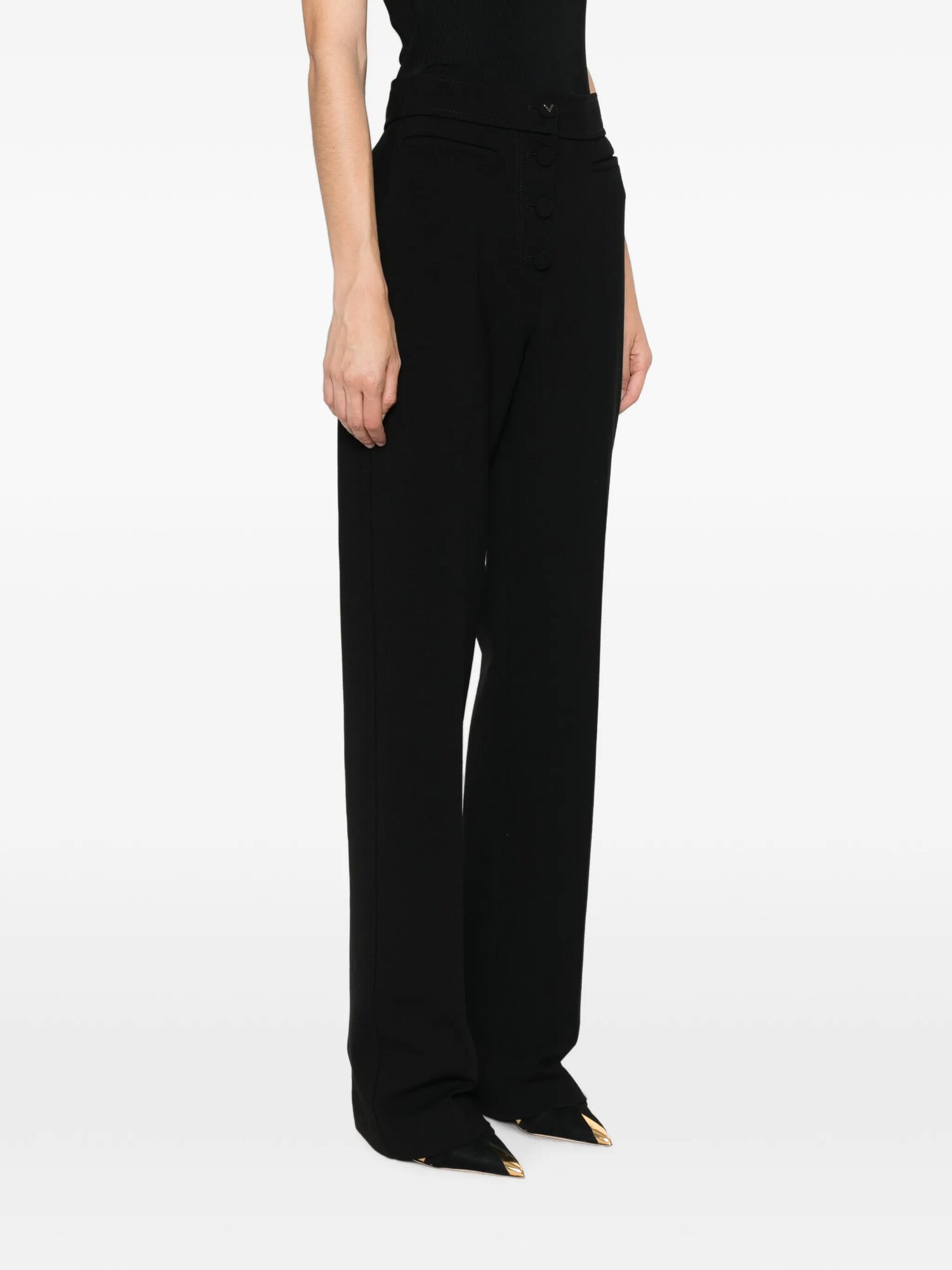 Брюки Valentino Button-front trousers, размер 44 — фото 1