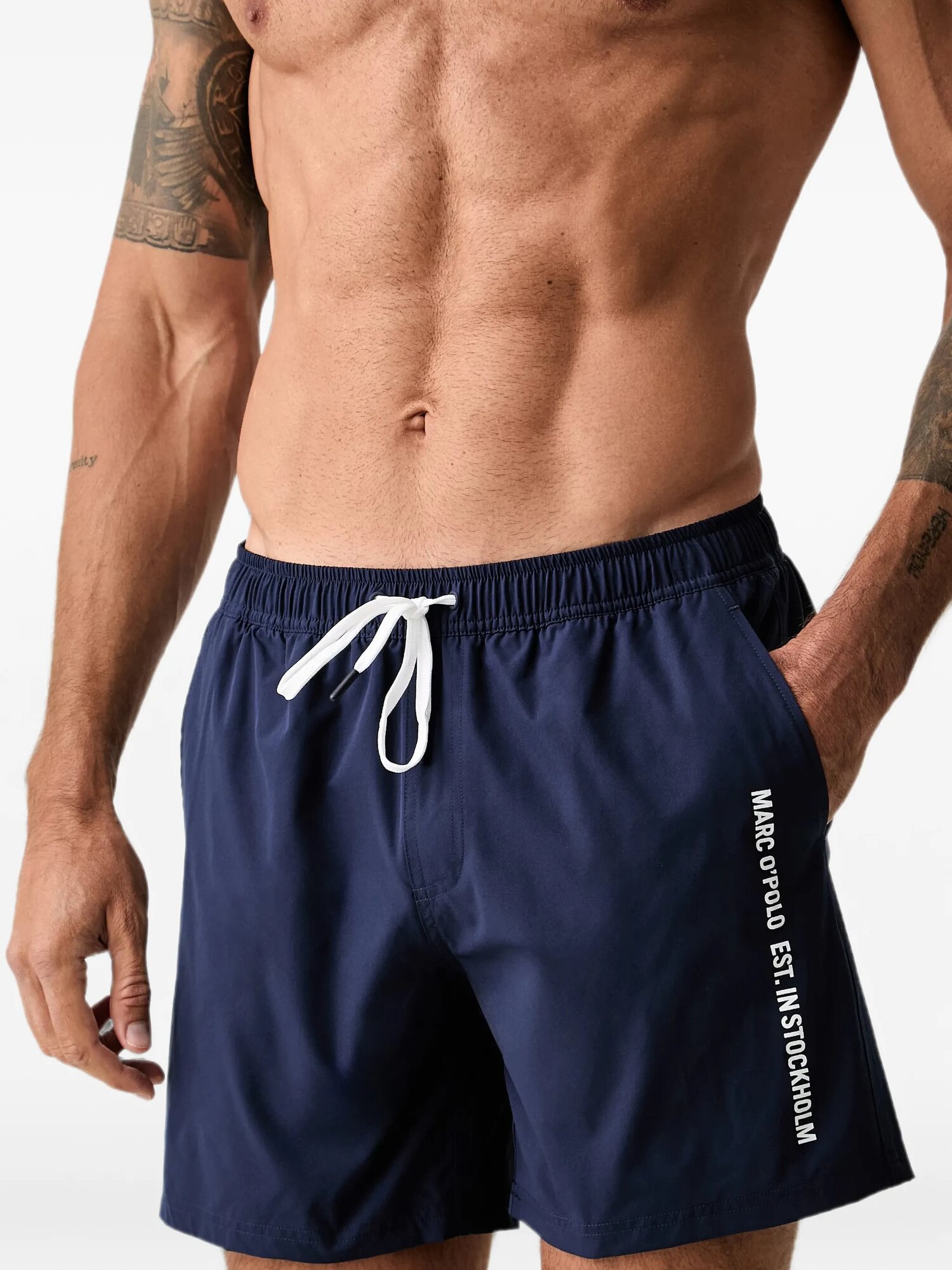 Шорты для плавания Logo-print drawstring swim shorts