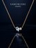 Колье SamoroDki Jewelry, серебро, 925 проба, золочение, фианит, топаз, длина 0.8...