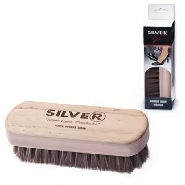 Щетка для обуви SILVER Деревянная, с натуральным ворсом, AB1002-00