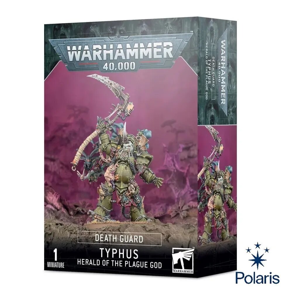 Фигурка Warhammer 40000 Death Guard Typhus Herald of the Plague God, Смертная Гвардия Тифус