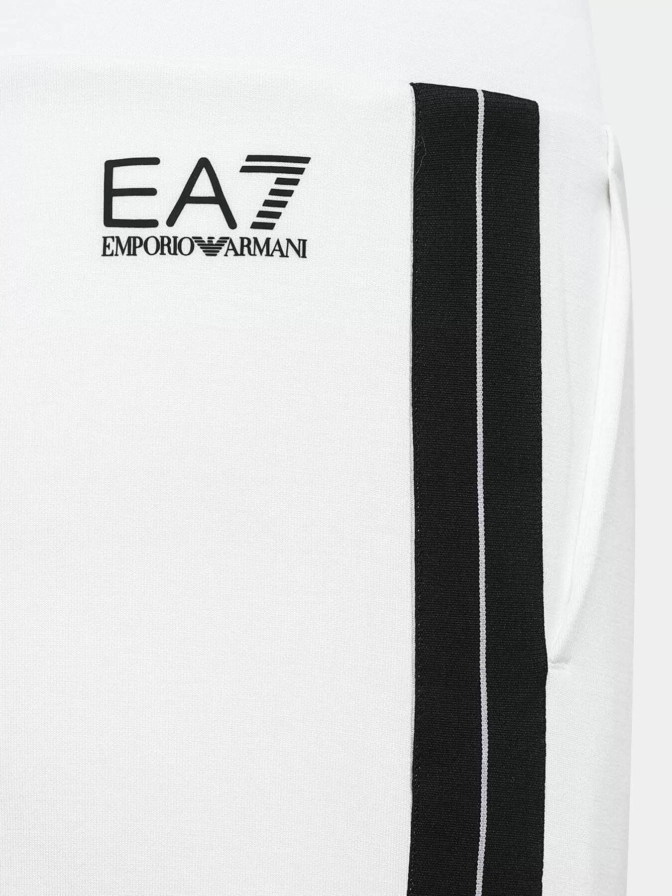 Брюки EA7 EMPORIO ARMANI Весна-лето 2025, размер S, белый — фото 1
