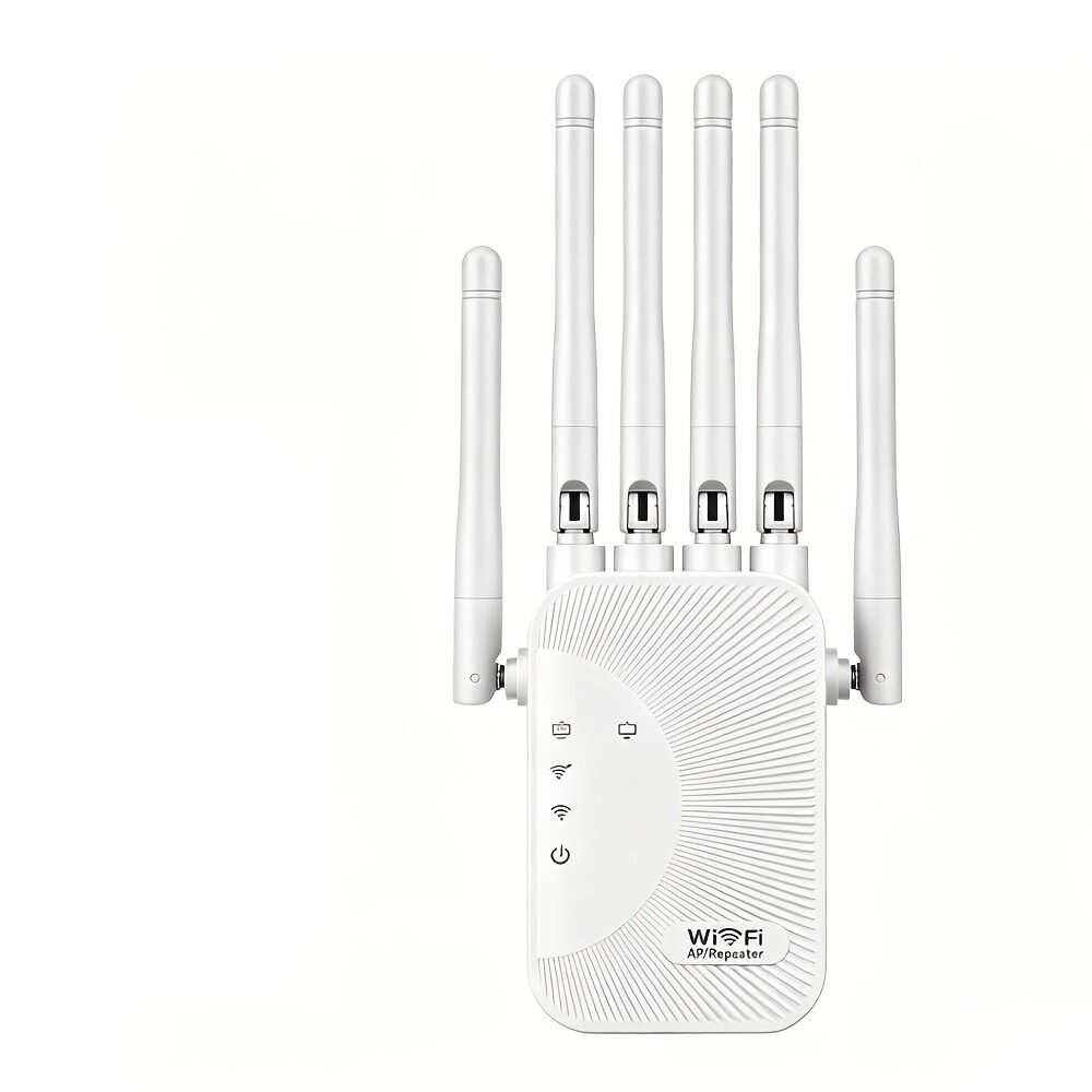 Усилитель Wi-Fi сигнала (ретранслятор) для дома, белый, 300 Мбит/с, с портом Ethernet, питание USB Type-C, площадь покрытия до 10 000 кв. футов