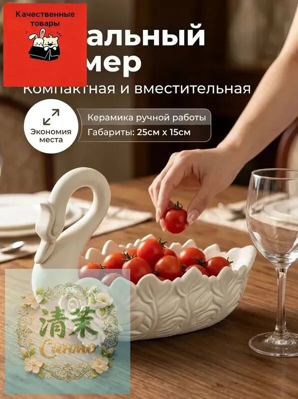 Фруктовница, диаметр 17 см, 1 шт