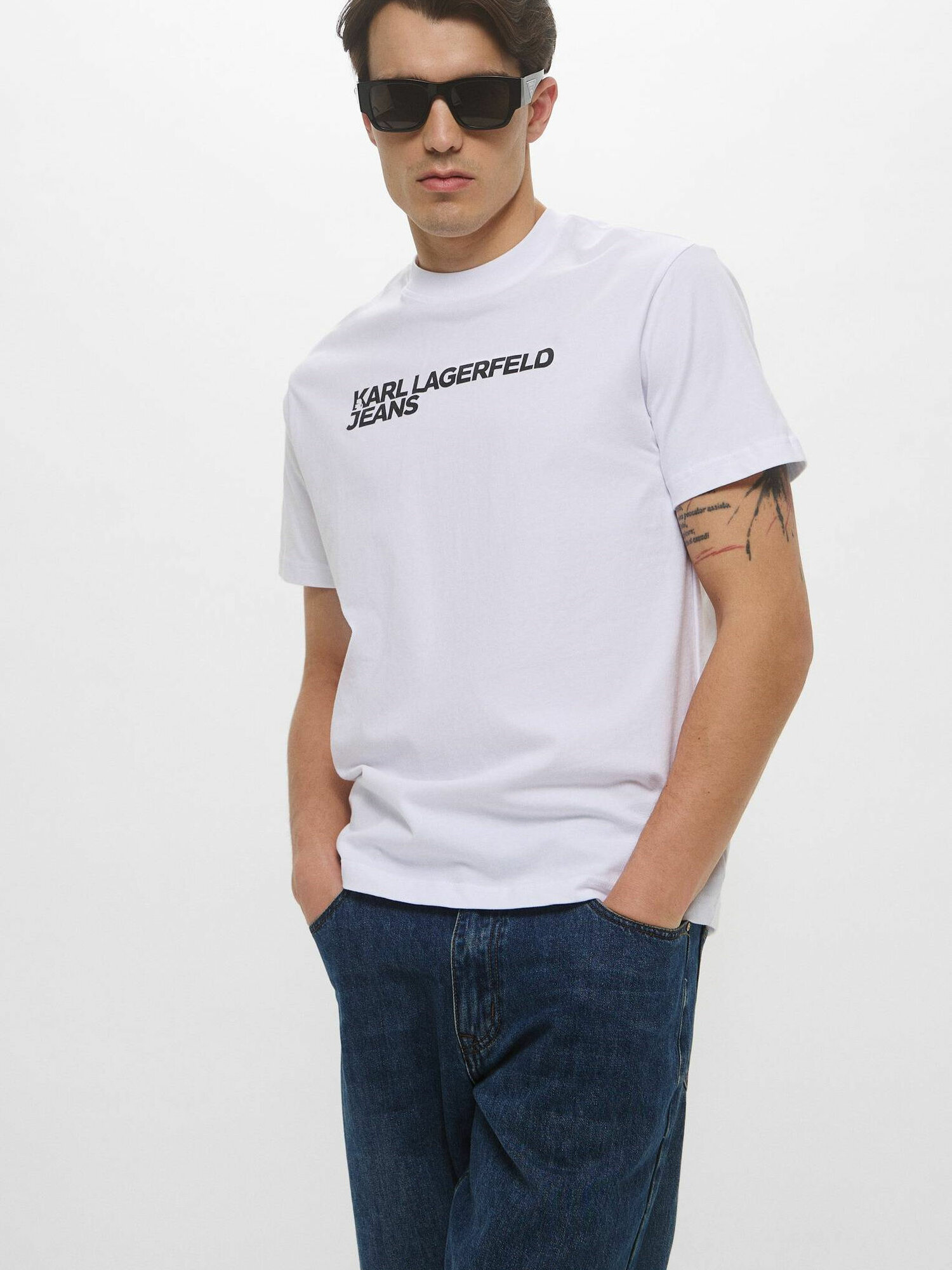 Футболка KARL LAGERFELD JEANS, размер XL, белый — фото 1