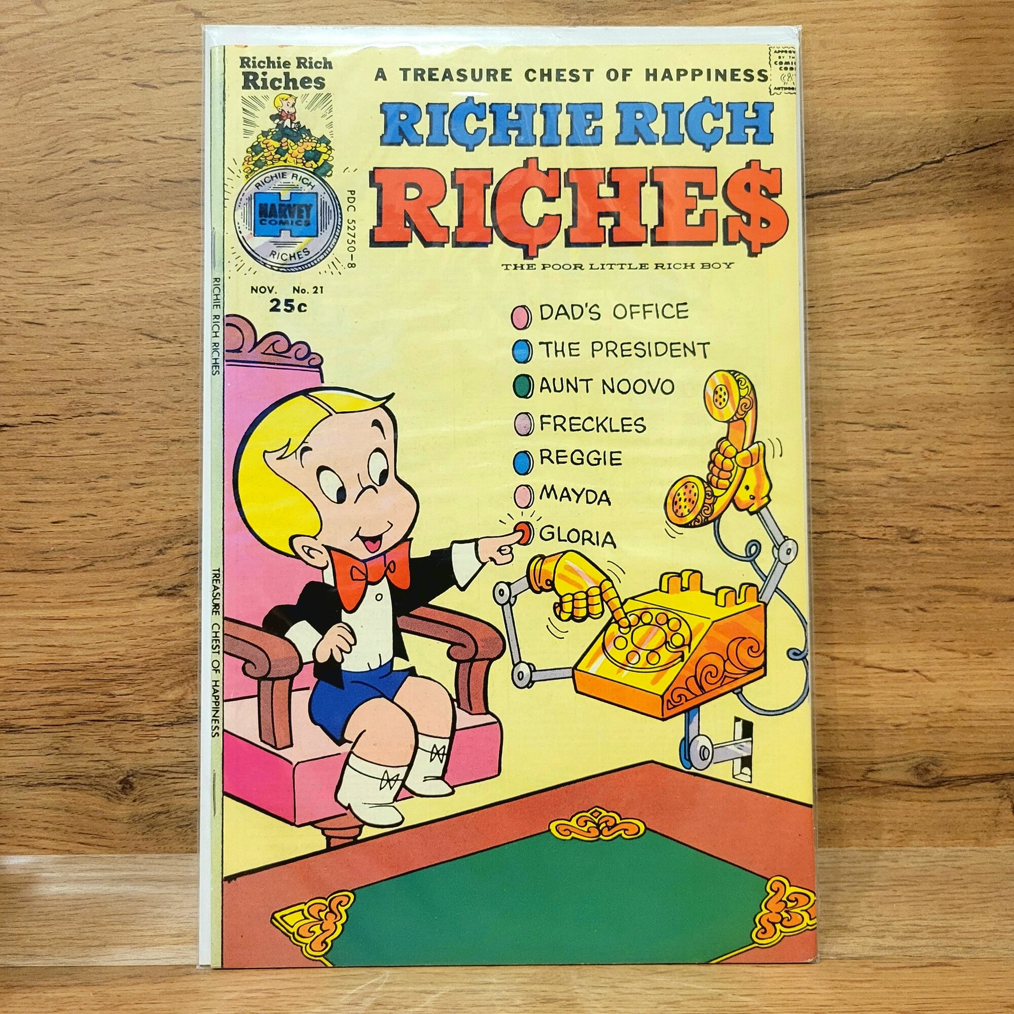 Раритетный Комикс Richie Rich #21. 1975 Год. Комикс (сингл) на английском языке