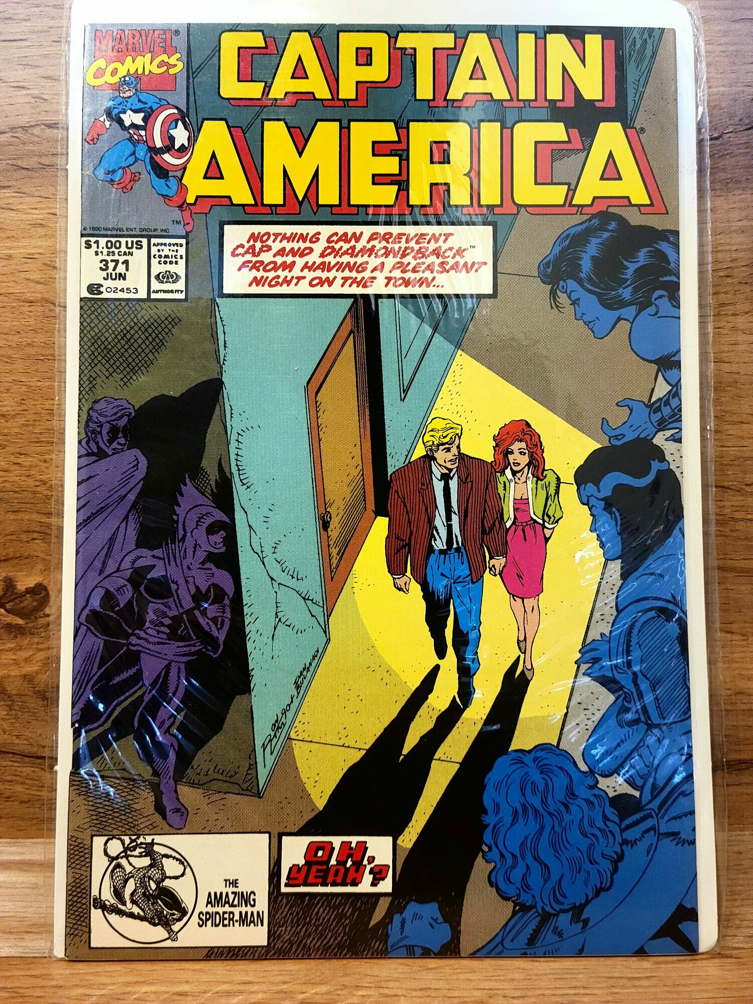Ретро Комикс Captain America #371. 1990 Год. Оригинал!