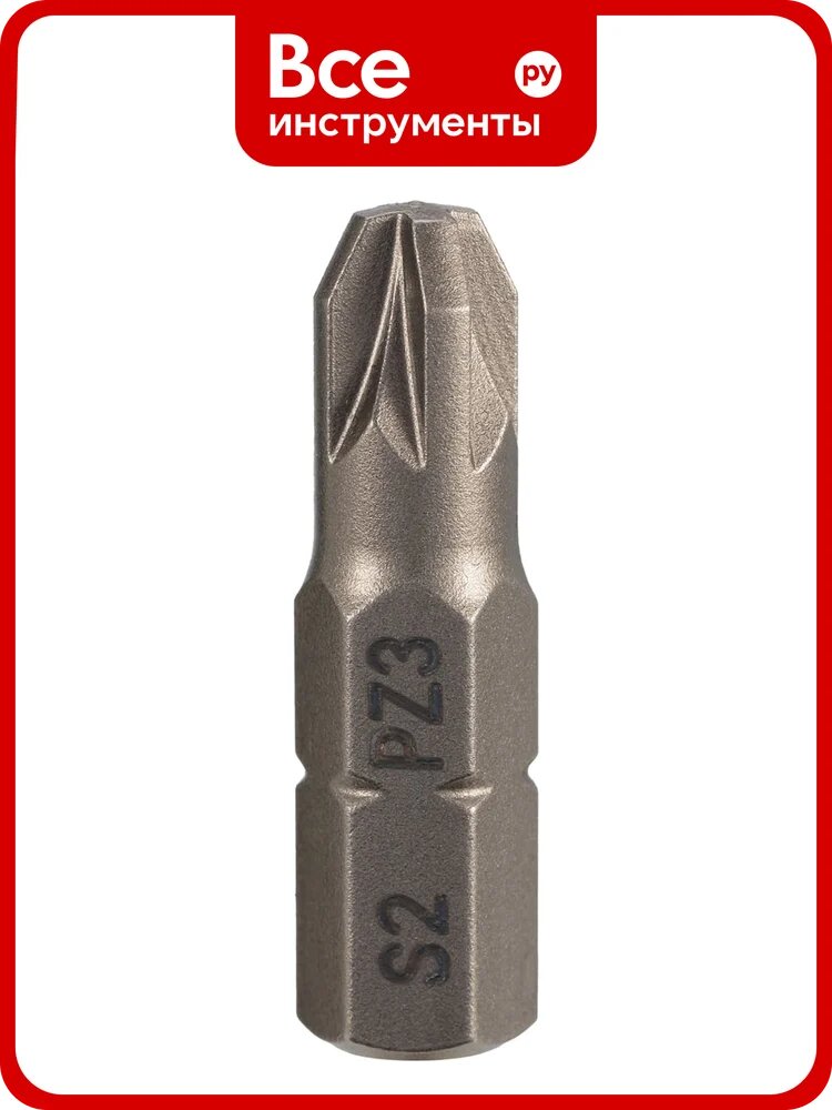 Бита PZ3, 25 мм, S2, 1 шт SGS 6325-PZ3