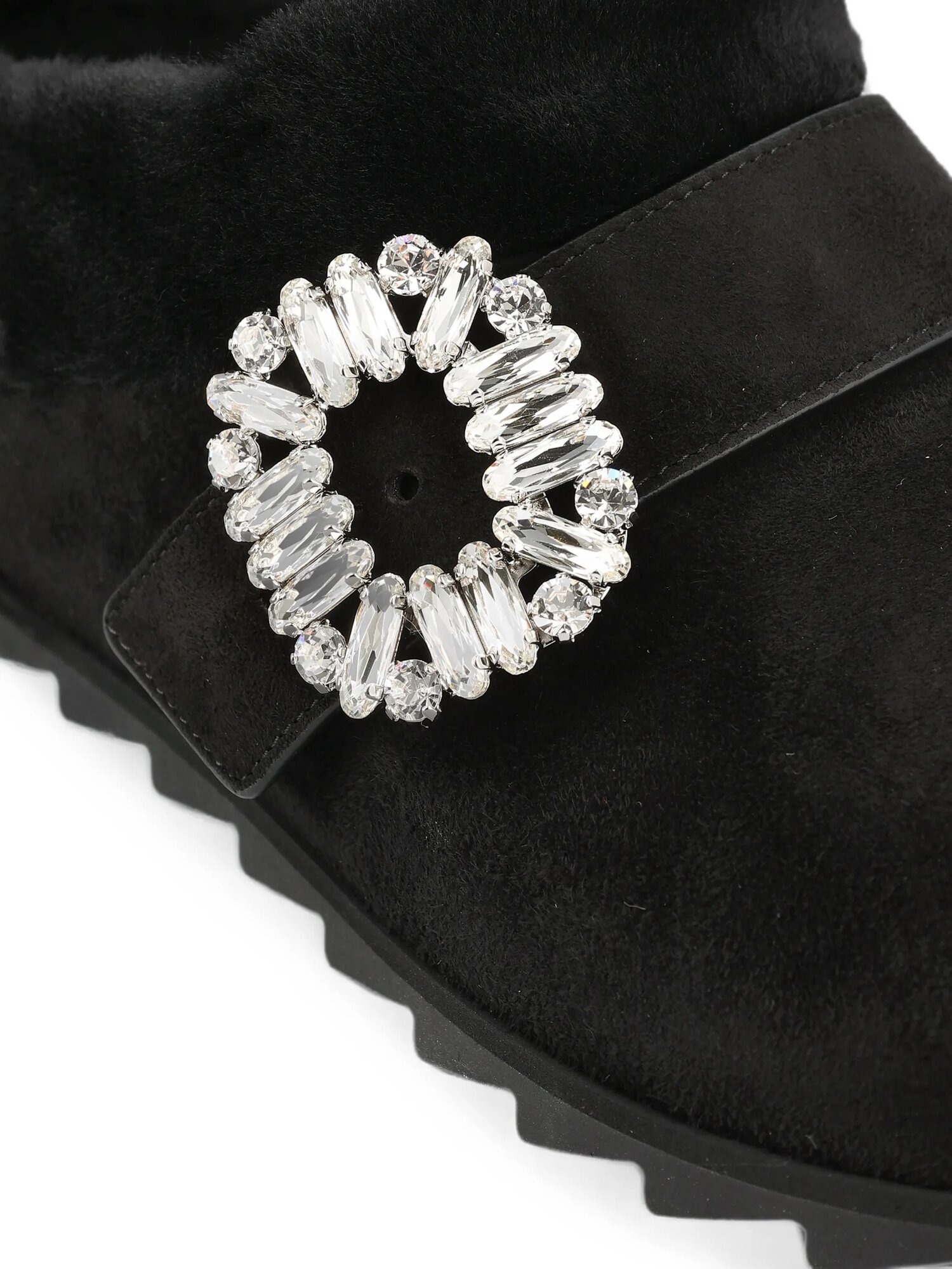Мюли Roger Vivier Crystal-buckle flat mules, размер 39 — фото 1