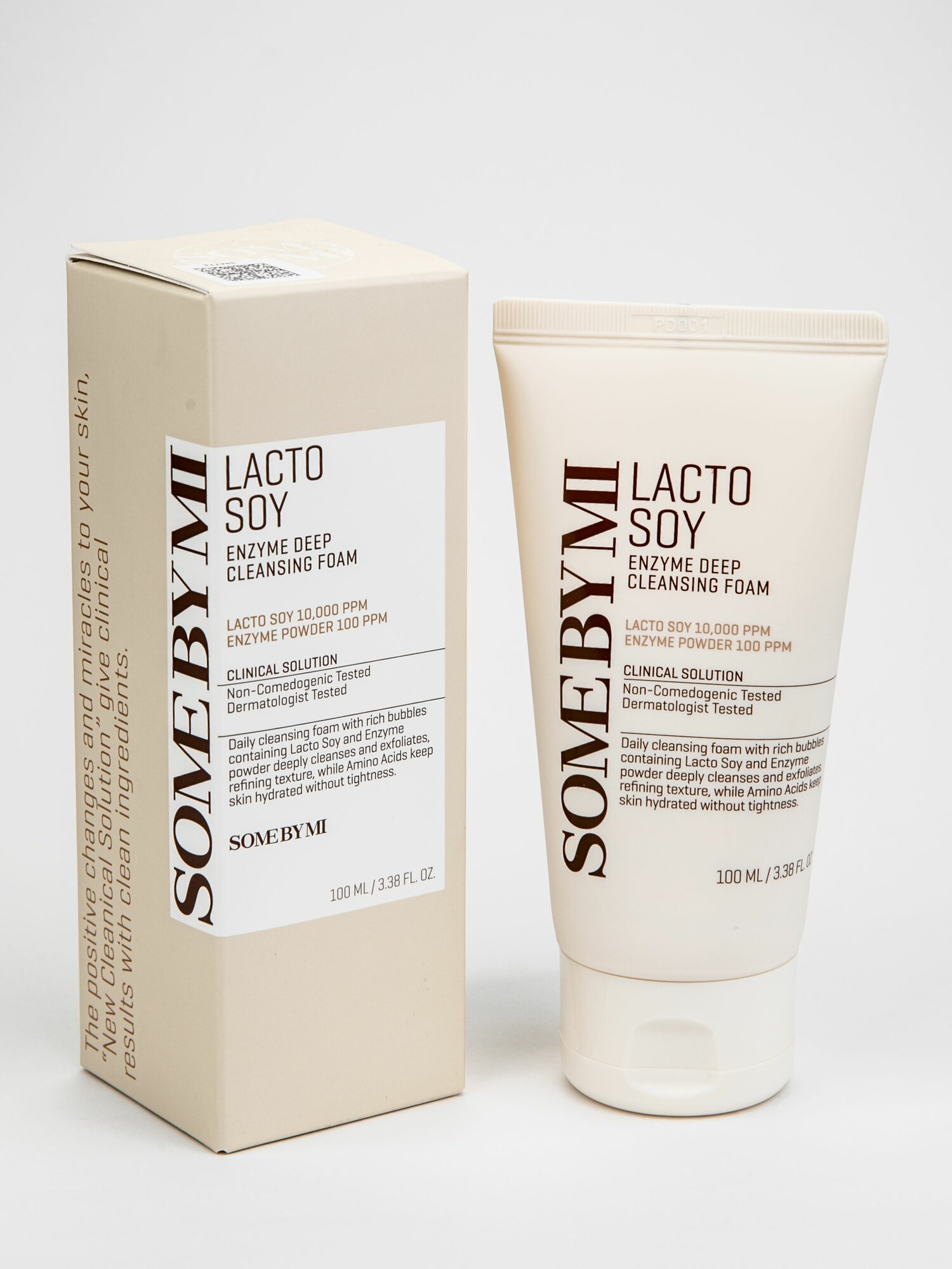Энзимная пенка для умывания с лактобактериями Some By Mi Lactosoy Enzyme Deep Cleansing Foam, 100 мл
