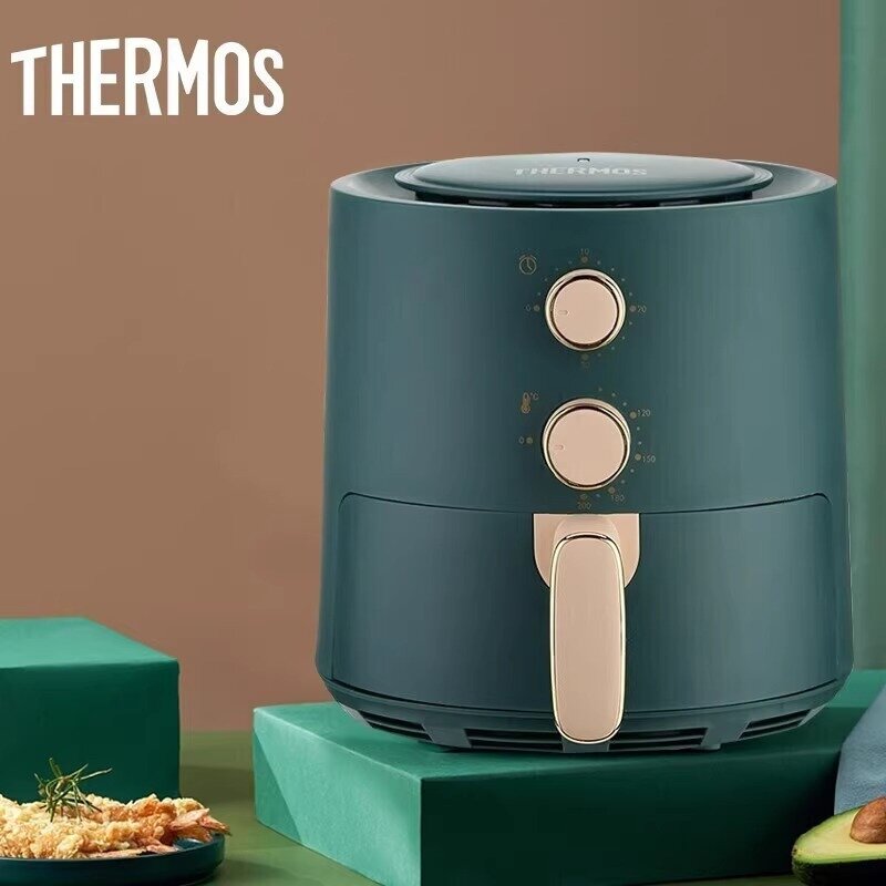 Термос EHA-5711A Ретро-зеленый воздушный фритюрник для домашней кухни, многофункциональный электрический прибор с 12